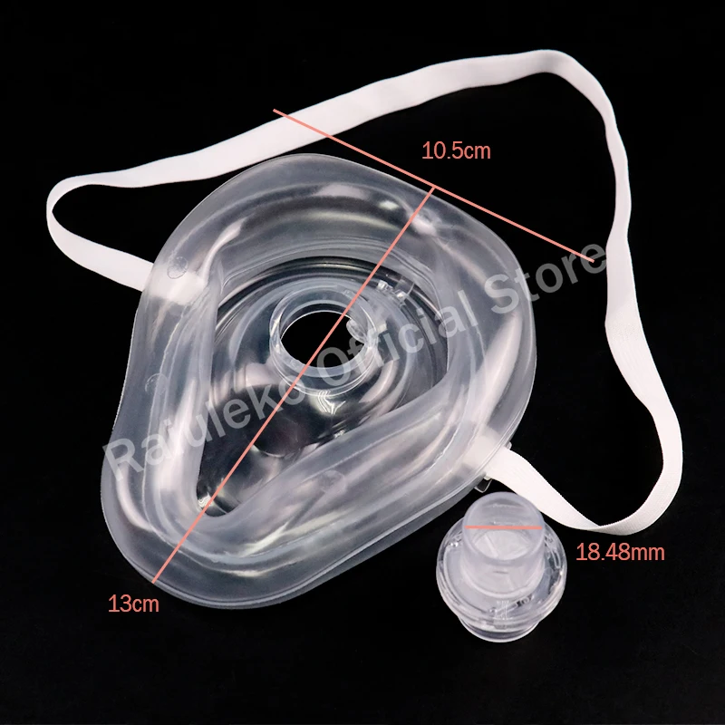 1pcs FDA Approved Medical Silicone CPR Emergency Respirator Mask First ...