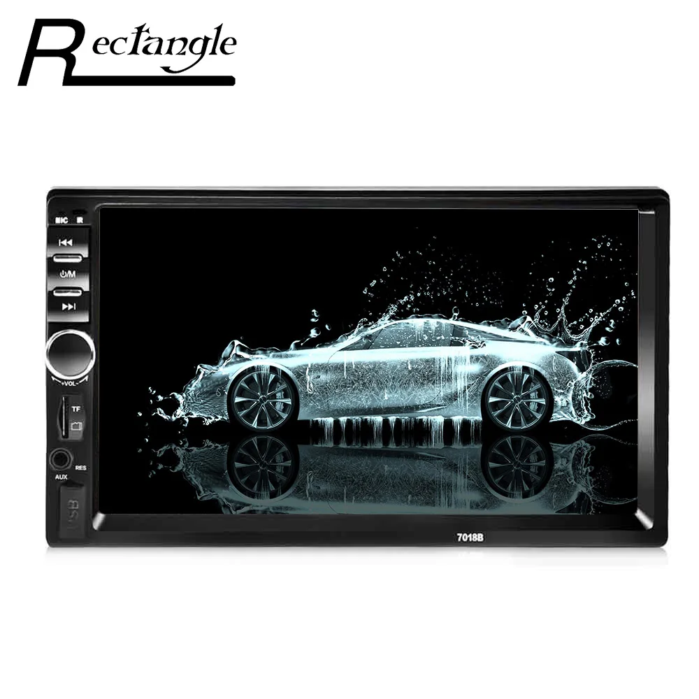 Rectangle 7018B 2 Din 7 Inch Touch Screen Car Multimedia Player Car ...