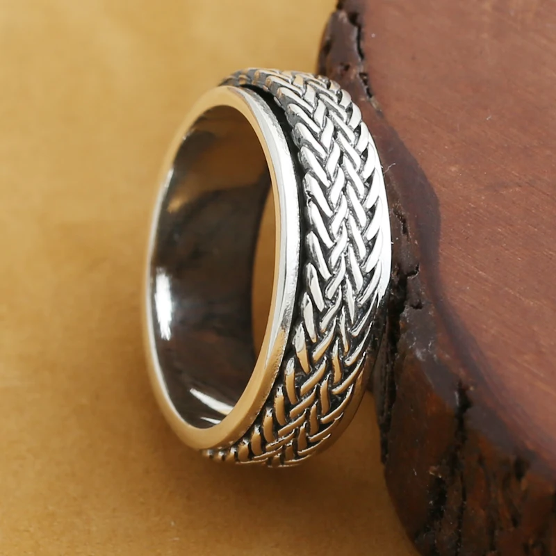 Handmade 925 Silver Spinning Ring Good Luck RIng Thailand Vintage ...