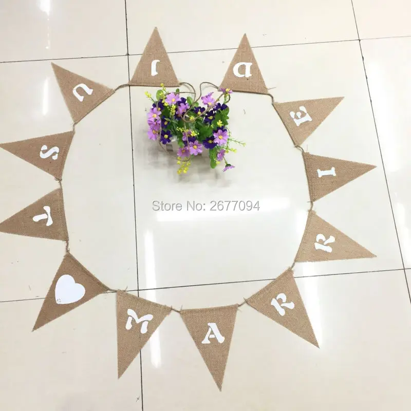 Jute vintage flower banner Crochet Fiber Arts etna.com.pe