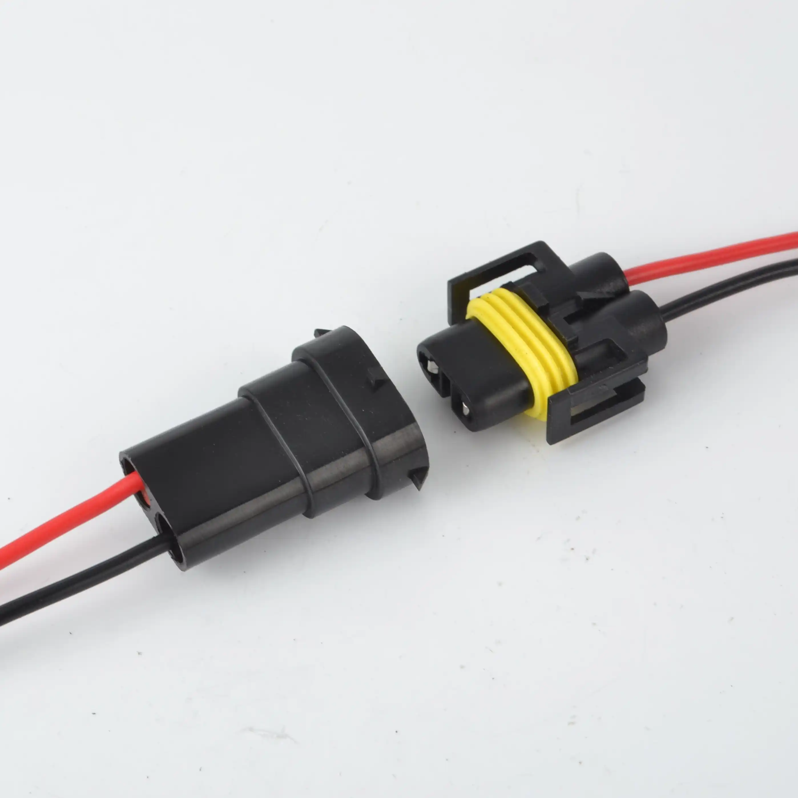 H11 9005 2 Pin Way auto connector Female Male Waterproof Electrical ...