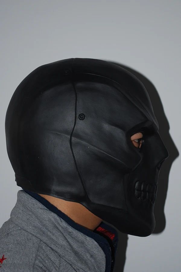 Movie Batman Roman Sionis Full Face Latex Cool Black Mask Halloween ...