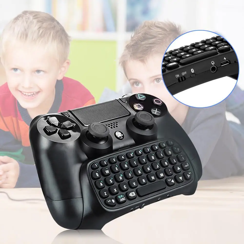 NEW 3 5mm Plug Black Mini Wireless Chatpad Message Keyboardfor Sony for ...