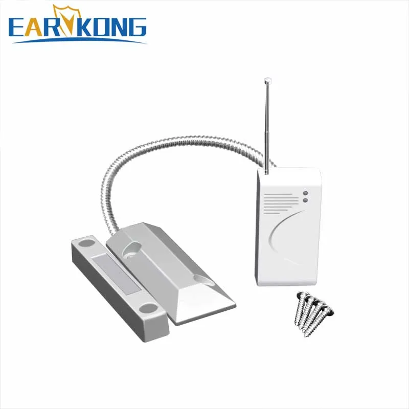 New Earykong 433MHz Wireless Metal Door Sensor, Door Magnet Alarm ...