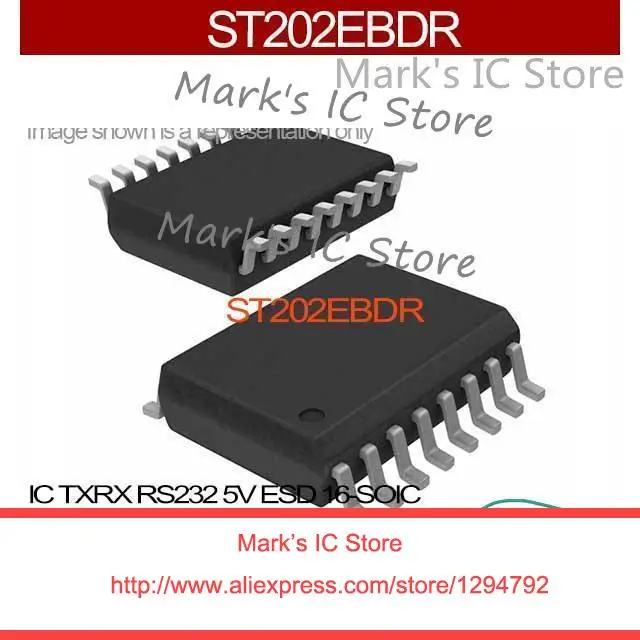 ST202EBDR IC TXRX RS232 5V ESD 16 SOIC ST202EBD 202 ST202E 202E ST202 202EB| | - AliExpress