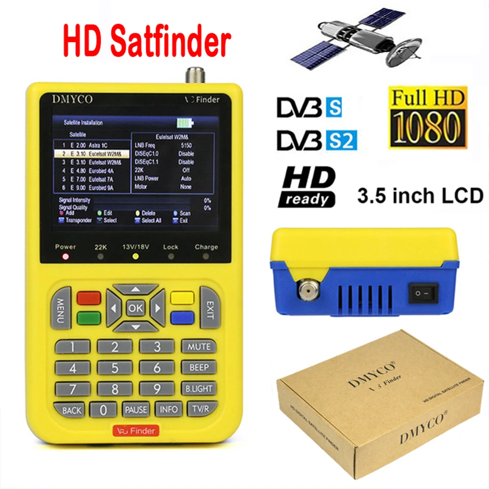 Finder HD satfinder DVB S2 High Definition Satellite Finder MPEG 4 DVB ...