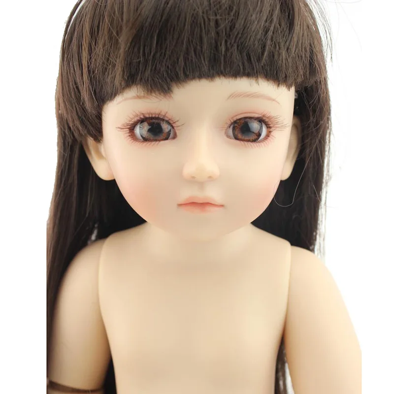18" BJD/SD Naked Dolls Full Body Silicone Vinyl Dolls Without Clothed ...