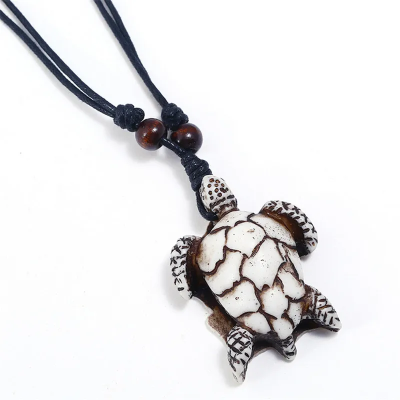 Charm Men Resin Turtle Adjustable Rope Chain Necklace For Women Jewelry ...