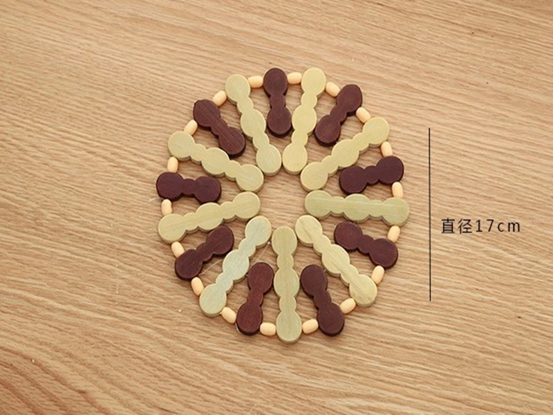500pcs/lot Fast Shipping Square & Round Bamboo Table Mat Nonslip Heat ...