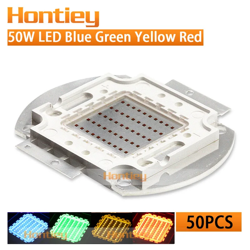 Wholesale 50pcs LED Chip 50W High Power Integration Blue Green Cyan ...