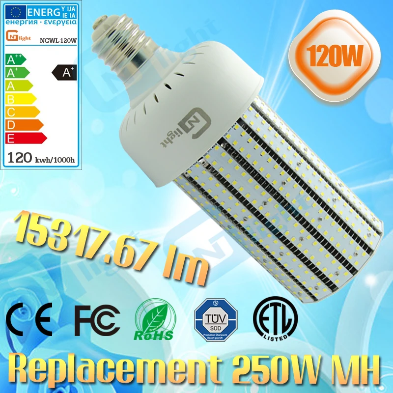 Super bright 120W Led Corn Bulb lamp (replace 400W Metal halide HPS ... Super bright 120W Led Corn Bulb lamp (replace 400W Metal halide HPS ...