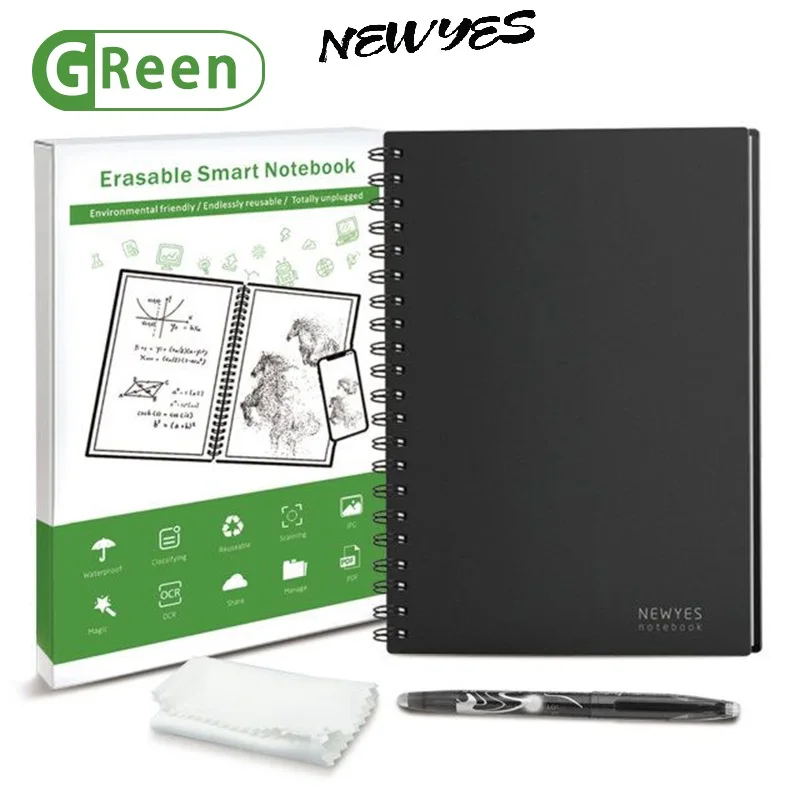 NEWYES B5 Dropshipping Erasable Smart Notebook Paper Reusable Wirebound ...