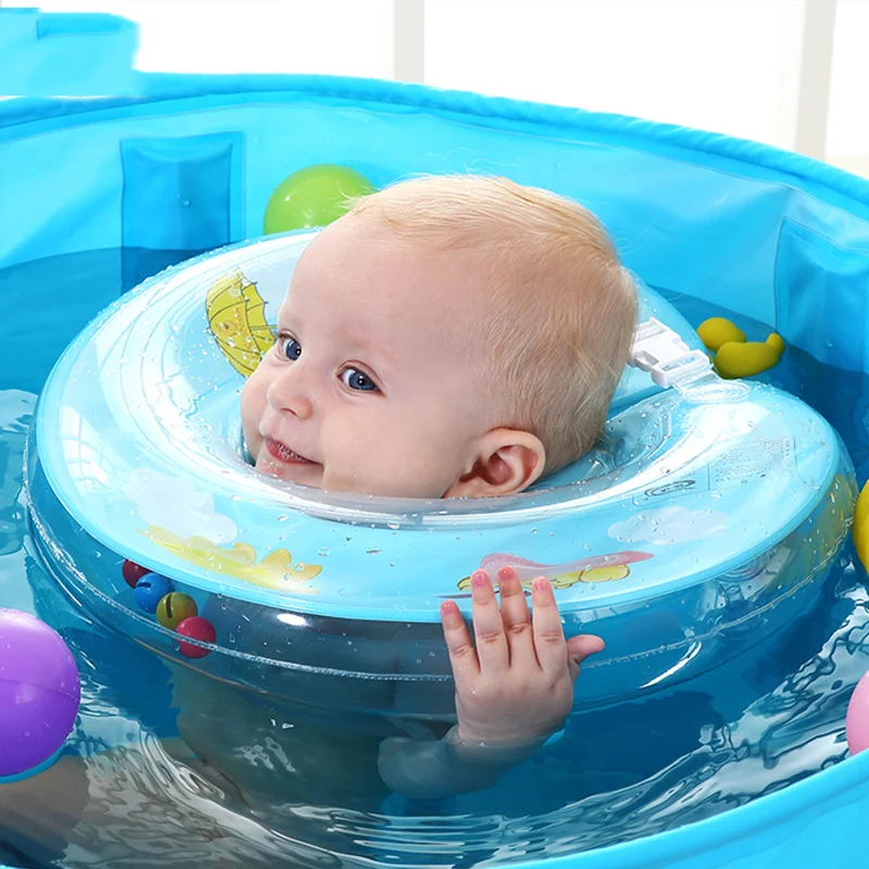 Swimming Baby Accessories Swim Neck Ring Baby Tube Ring Safety Infant ...