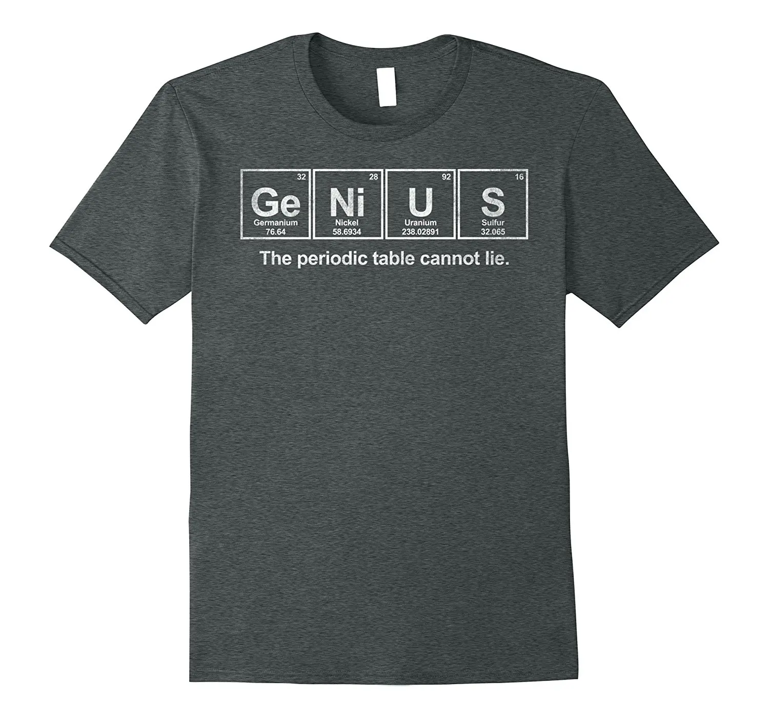 Genius Periodic Table Cannot Lie Nerdy Geek Graphic T Shirt|T-Shirts ...