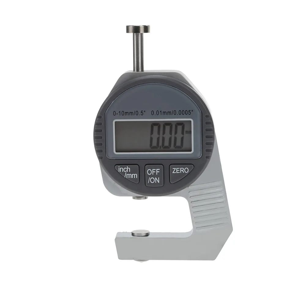 0 10mm Press Type Digital Thickness Gauge Manual LCD Screen Width ...