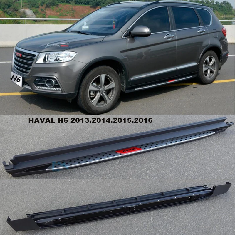 Coche en marcha juntas Auto Side Step Bar pedales para HAVAL H6 2013 ...