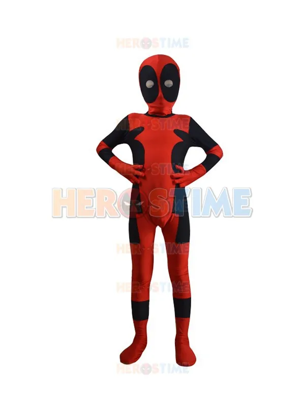 Kinder Klassische Deadpool Kostüm Spandex fullbody Halloween Cosplay ...