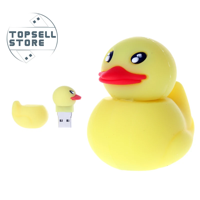 2015 new rubber cartoon small yellow duck 4gb 8gb 16g 32gb 64gb Pen ...