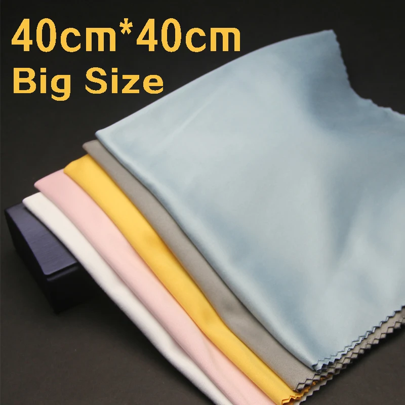 40x40cm Large Size Lens Clothes Eyewear Accessories Cleaning Cloth 