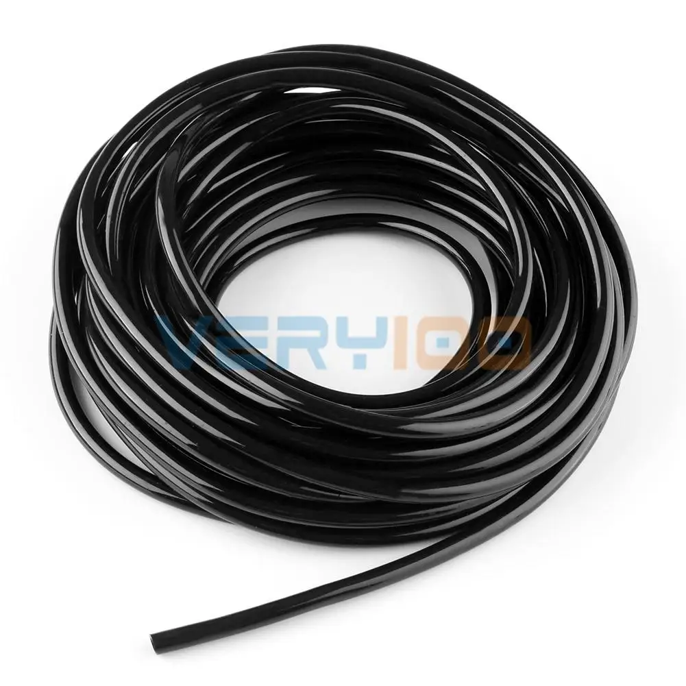 10/20/50m 1/4" Black Hose Tubing Tube Irrigation System Garden Watering ...