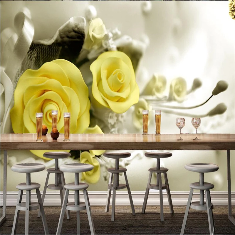 Yellow Rose Wallpaper 3d