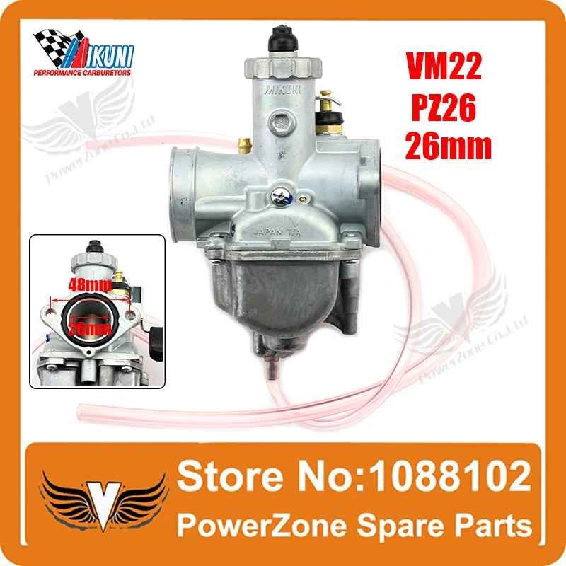 Mikuni Vergaser VM22 26mm 110cc 125cc Pit Dirt Bike ATV Quad PZ26 Leistung Vergaser Teil ...