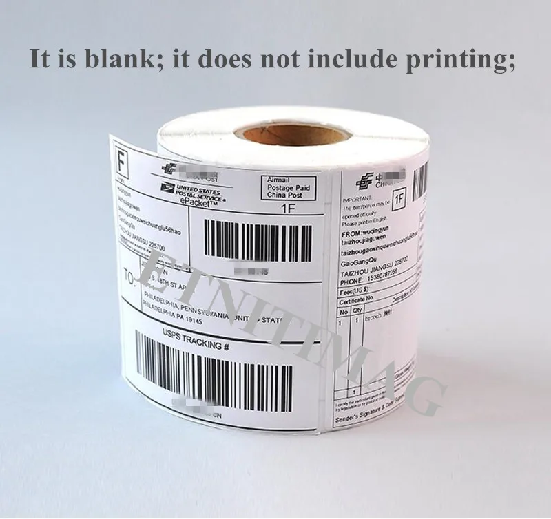 E Packet Label Sticker Self adhesive three anti heat sensitive labels ...