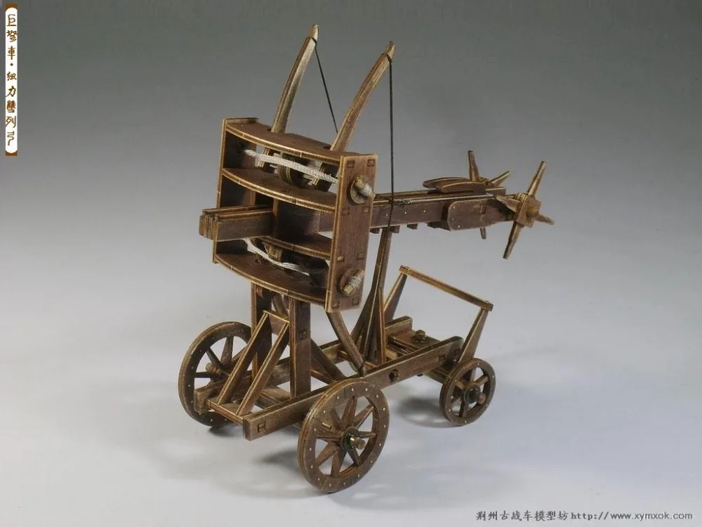Free shipping ancient chariots model The Helepolis Wooden Model kits ...