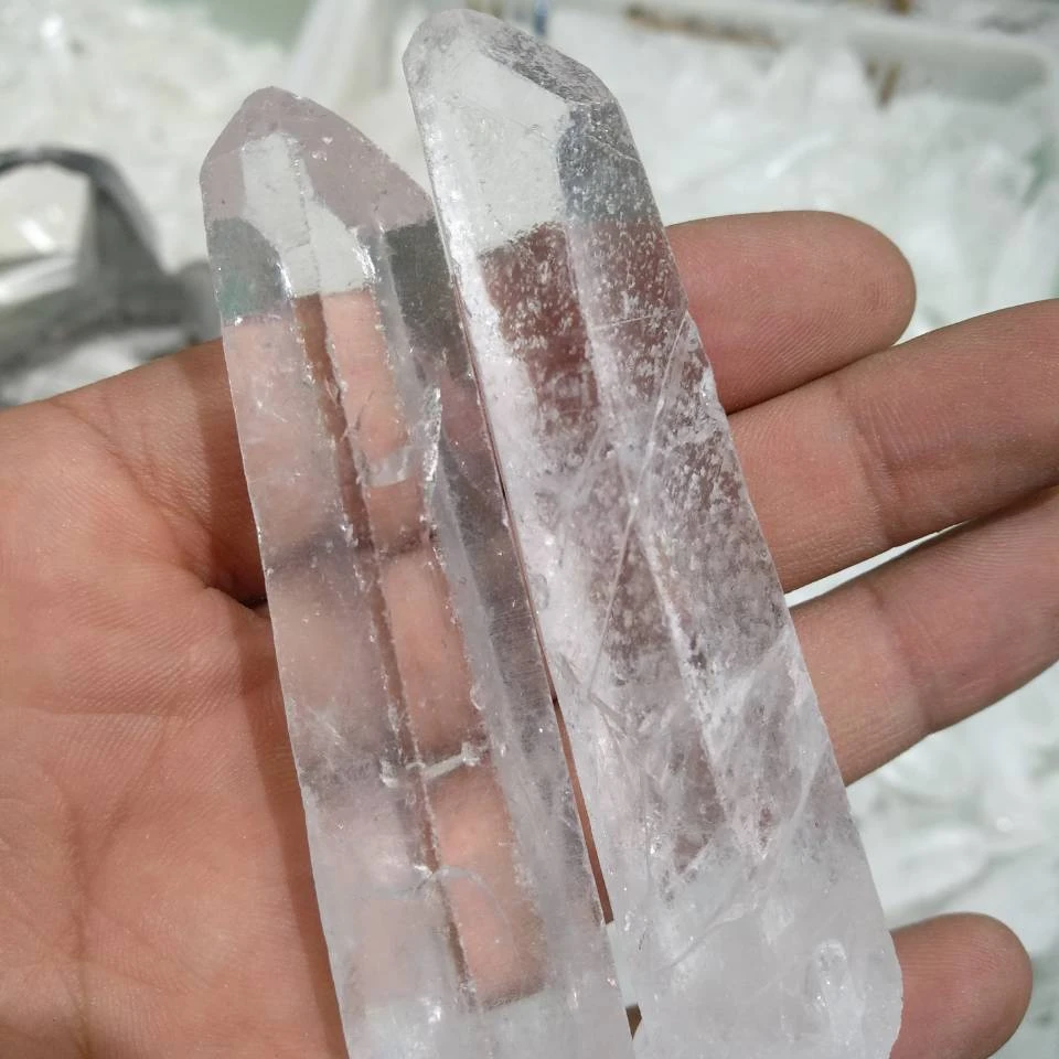 2pcs Natural Double end Lemurian Seed Quartz Crystal Point|Stones ...