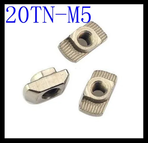 M5 T nut Hammer Head Fasten Nut M5 Connector Nickel Plated for 20 ...