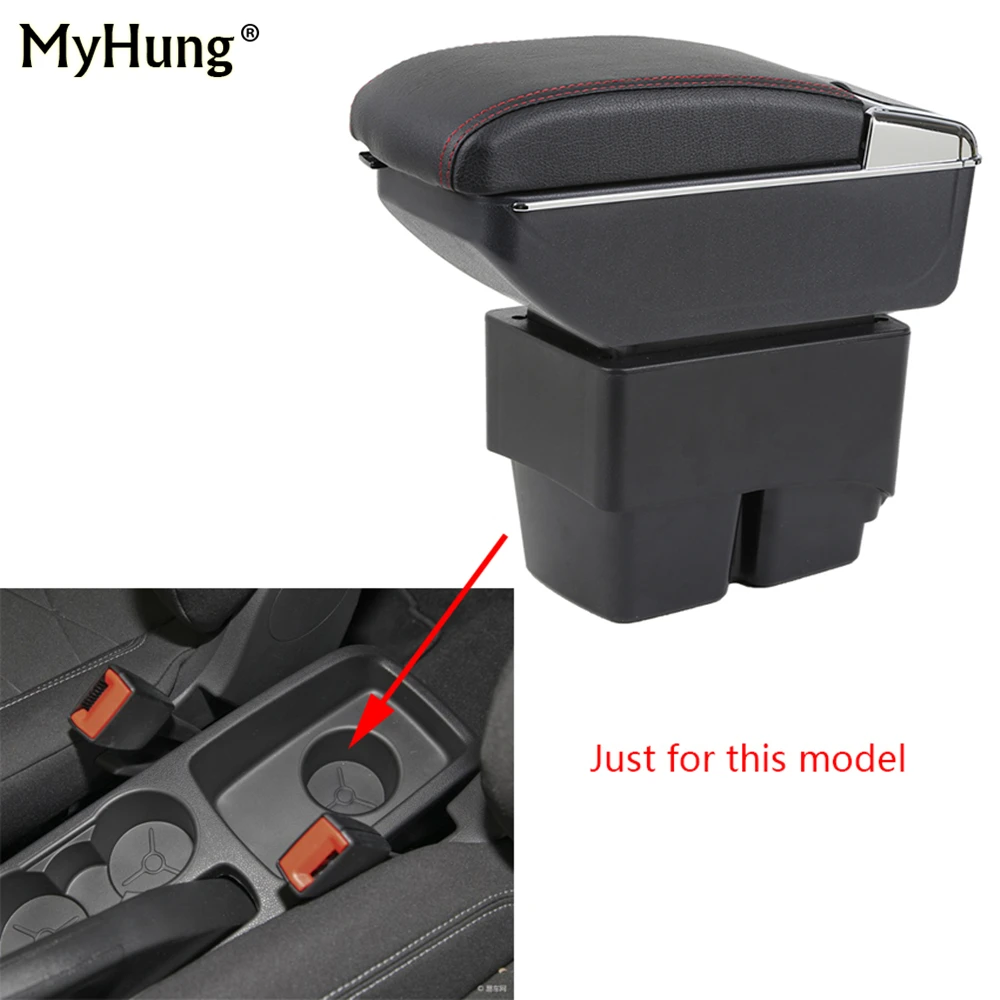 Armrest Box For Ford Fiesta 3 Mk7 2009-17 Central Console Arm Store ...
