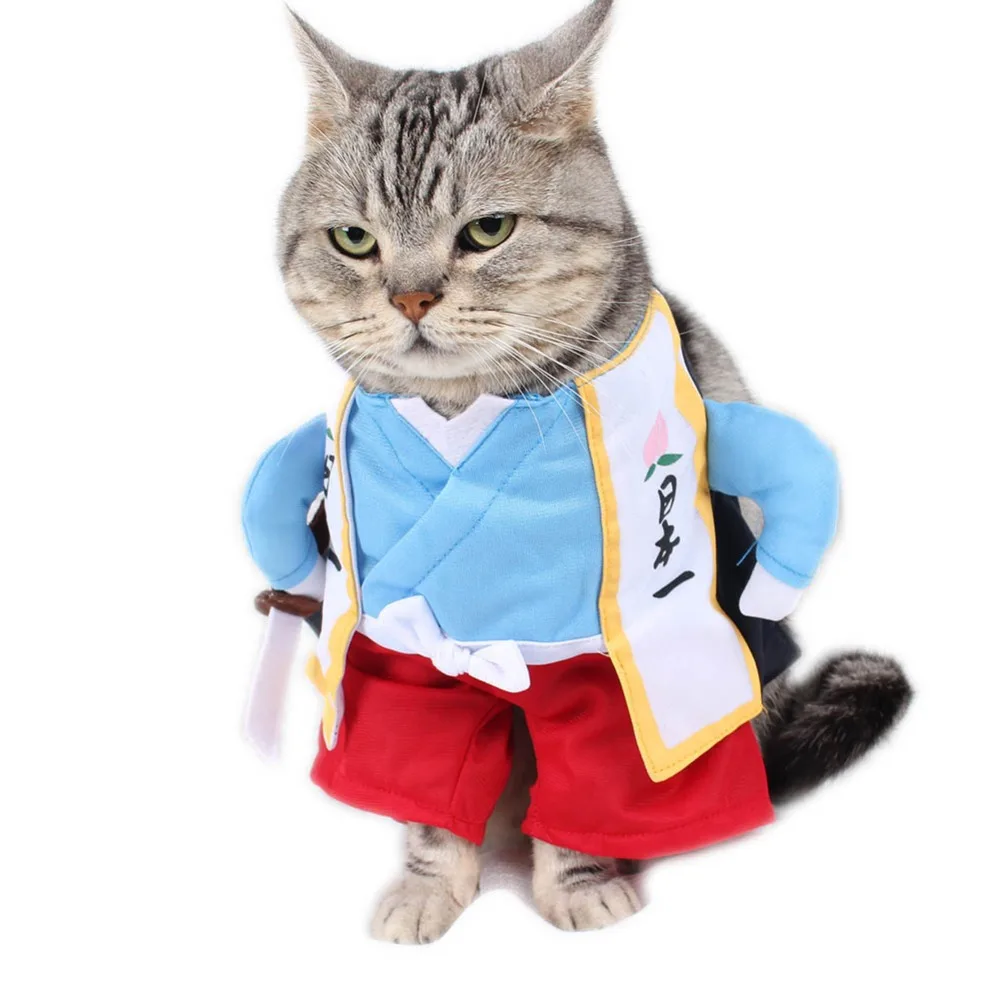 Cat Costumes Funny Cosplay Clothes for Pets Halloween Christmas Party ...