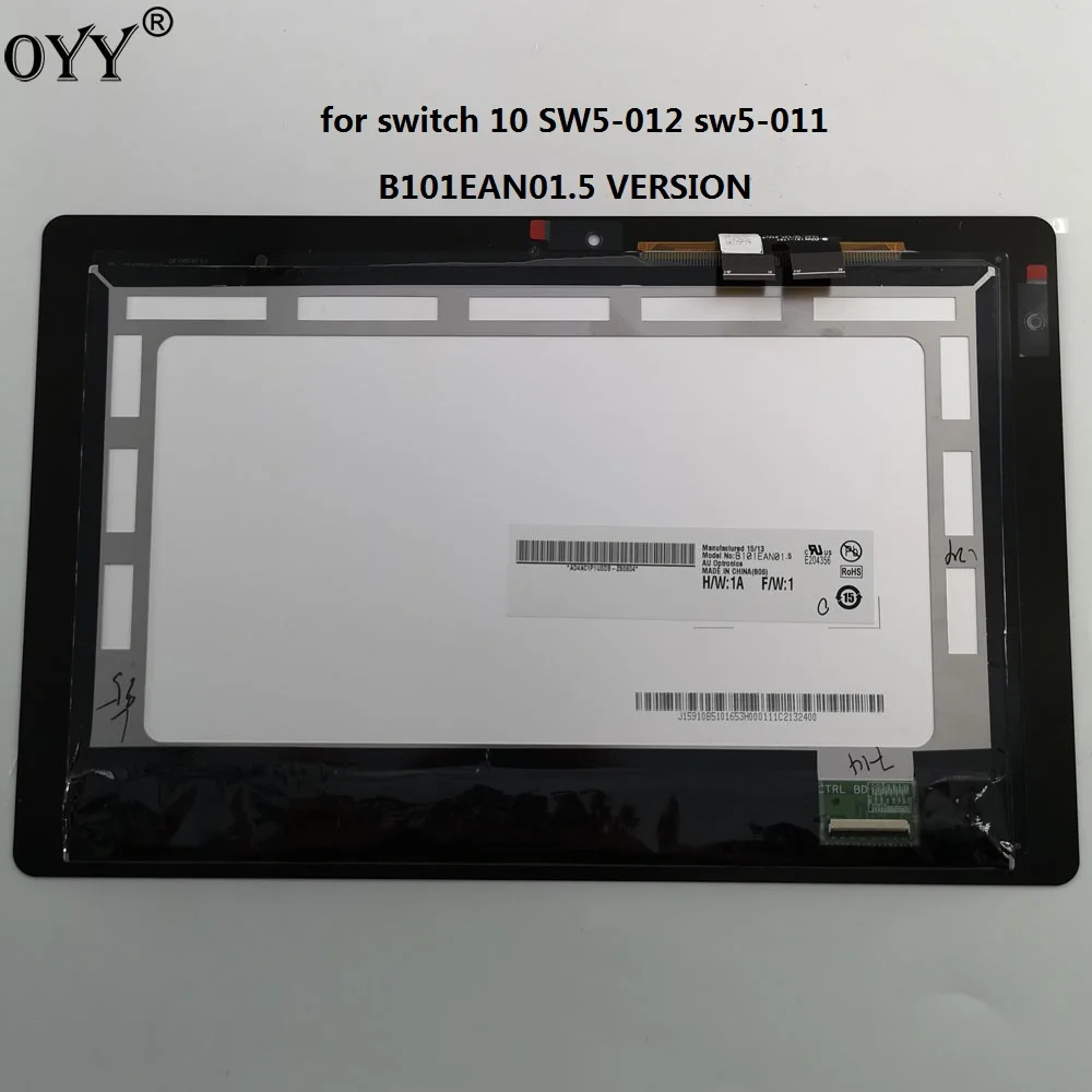10.1" p0jac2 For Acer aspire switch 10 SW5 012 LCD LED Display Touch Screen Digitizer Sensor ...