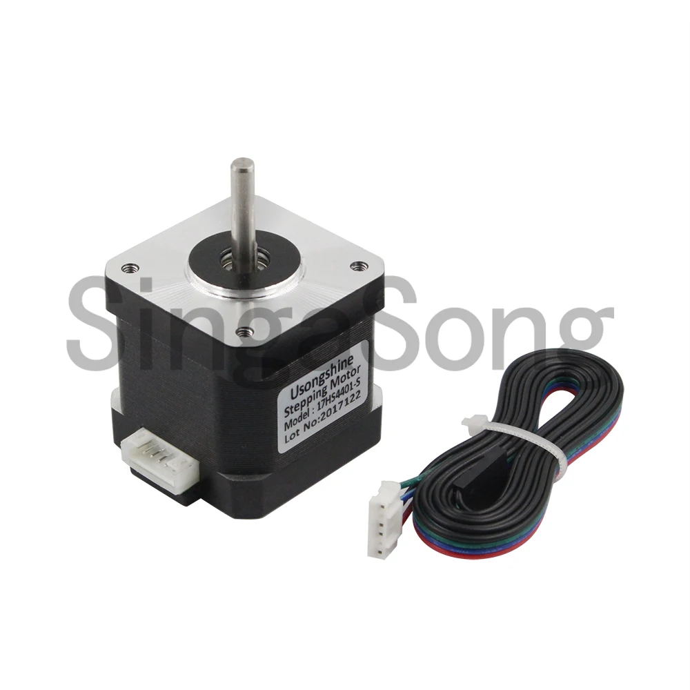 5pcs 3d Printer 2 Phase 4 Lead Nema17 Steppermotor 42 Motor 42bygh 1.5a ...