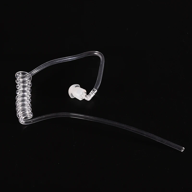 1pc Coiled Acoustic Tubes Surveillance Security Acoustic Tube Ear Bud ...