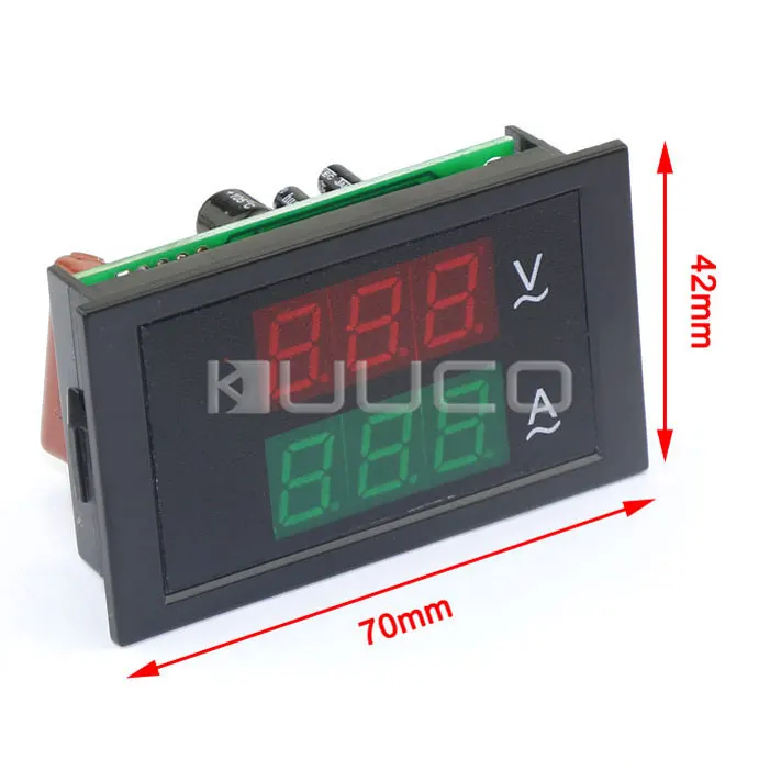 3 Phase Voltage Current Measured Meter AC 200~450V100A Red/Green ...