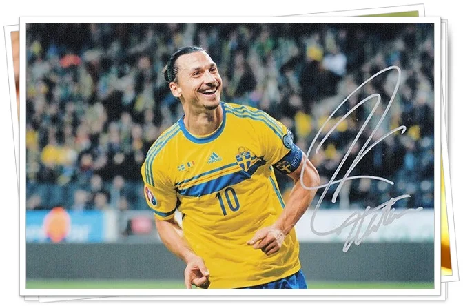 Zlatan Ibrahimovic autographed signed with pen photo 4*6 inches famous ...