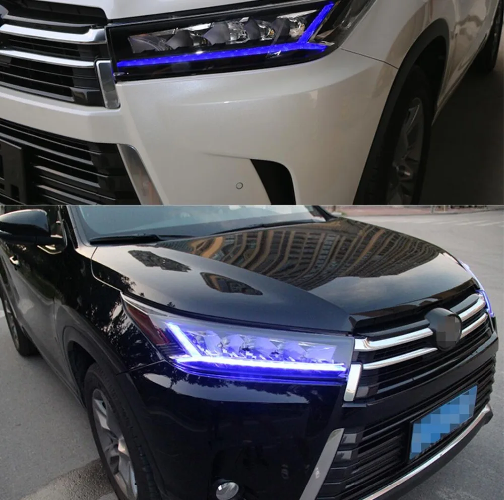 Toyota Highlander Headlights assembly 2017-2019 All LED | Toyota Nation ...