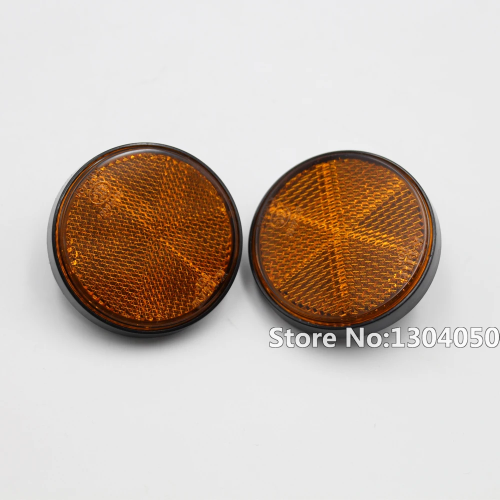 2pcs Orange Reflectors For Motorcycles ATV Bikes Gas Sciiters ,Super ...