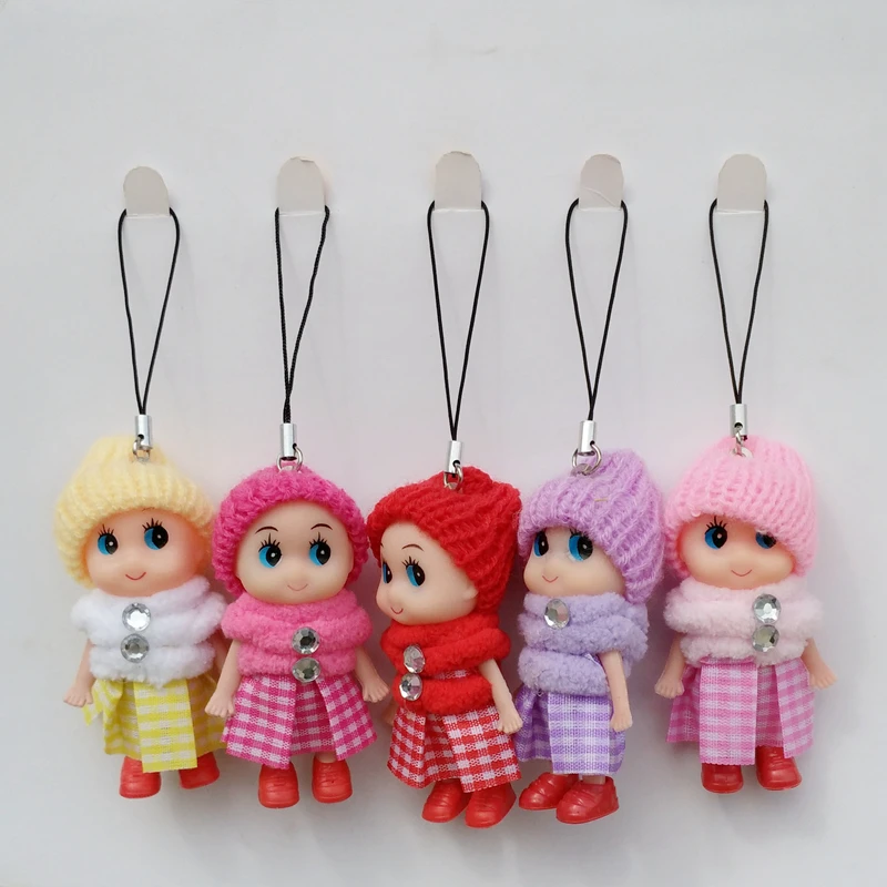 New Fashion Mini Doll Toy Key Holder Sleutelhangers Ladies Girls Doll ...