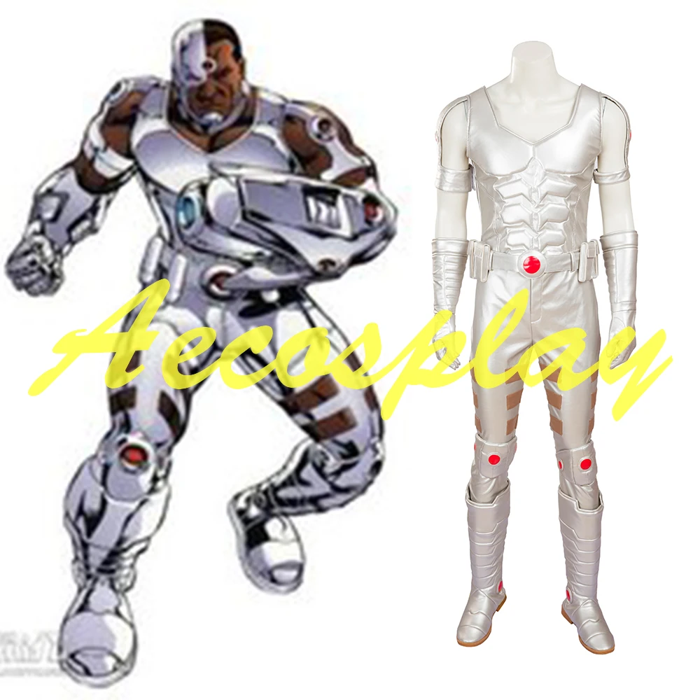High Quality Custom Made DC Comics Books Hero Cyborg Cosplay Costume ...