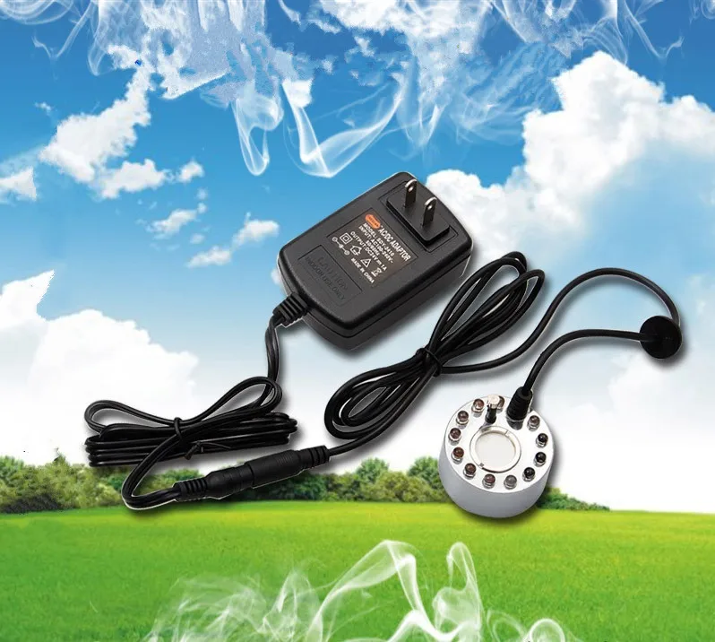 12 color 20mm Ultrasonic Mist Maker Fogger Water Fountain Pond Atomizer ...