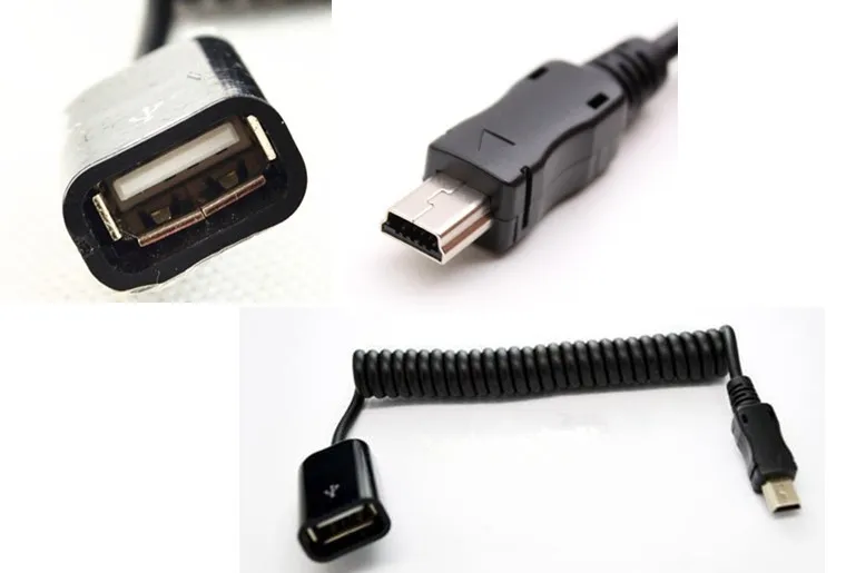 Mini USB OTG cable T port to USB mother Taipower and other flat panels ...