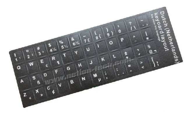 Dutch Netherlands Keypad Label Sticker, Eco-environment Plastic Dutch ...