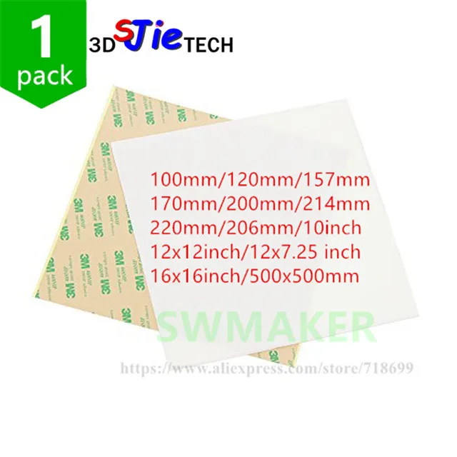 1 pack PEI sheet 3D Print Build Surface Polyetherimide PEI Sheet 8 ...