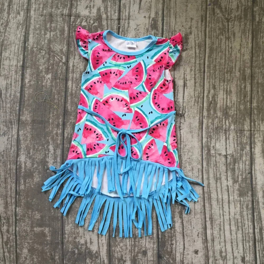 baby girls summer dress clothing girls watermelon dress children tassel ...