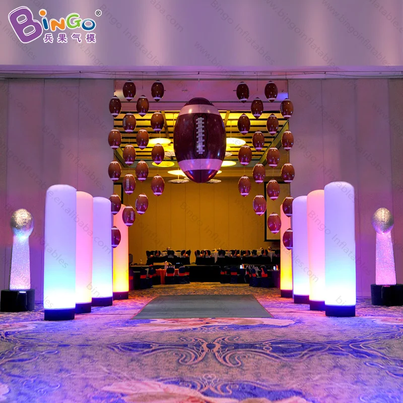 Customized-white-4M-high-inflatable-pillar-promotional-long-tube-shape ...