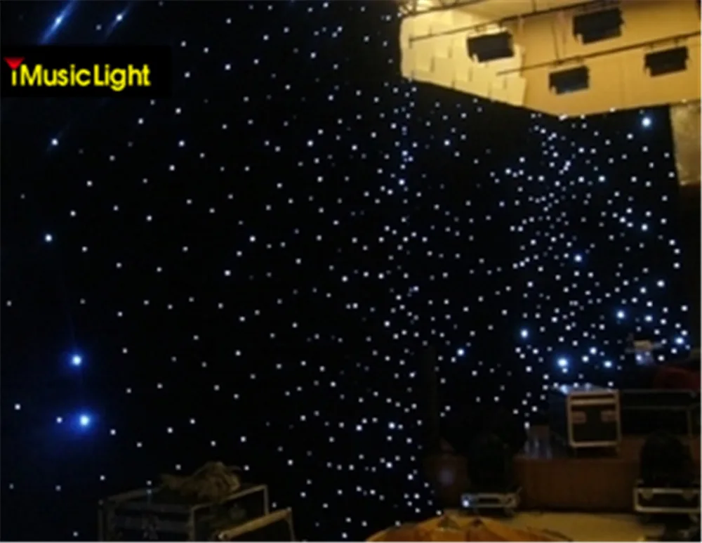 4m X8m LED starlight backdrop curtain LED Stage Backdrop LED Star Cloth ...