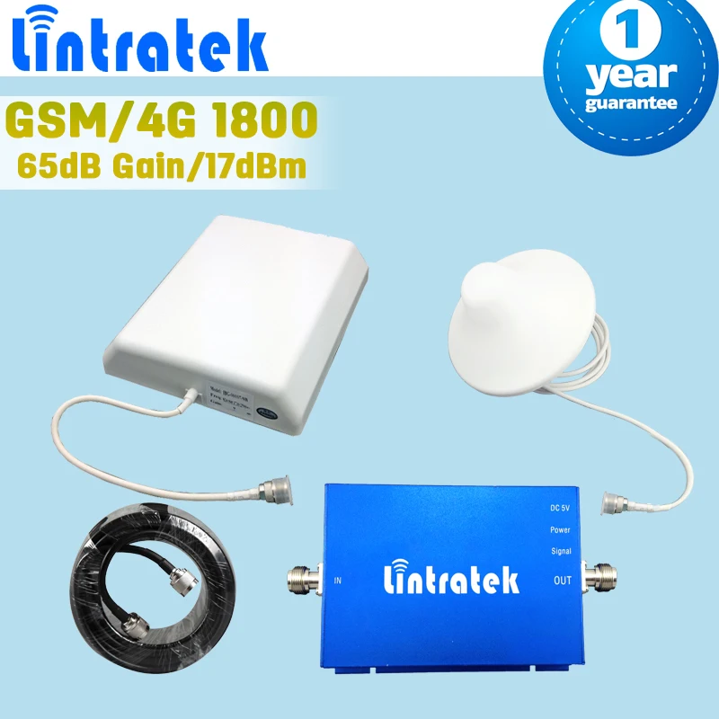 Lintratek 4G LTE 1800 (FDD Band 3) GSM 1800MHz 65dB Mobile Phone Signal ...