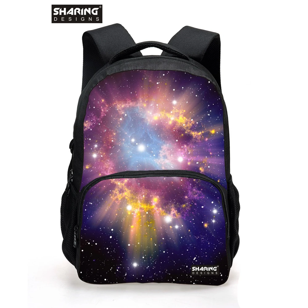 2017 Women Oxford Backpack Stylish Galaxy Star Universe Space Backpacks ...